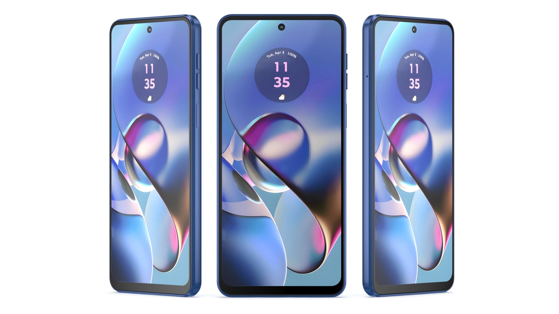 Motorola Moto G54 Pearl Blue 3D Model - TurboSquid 2165739
