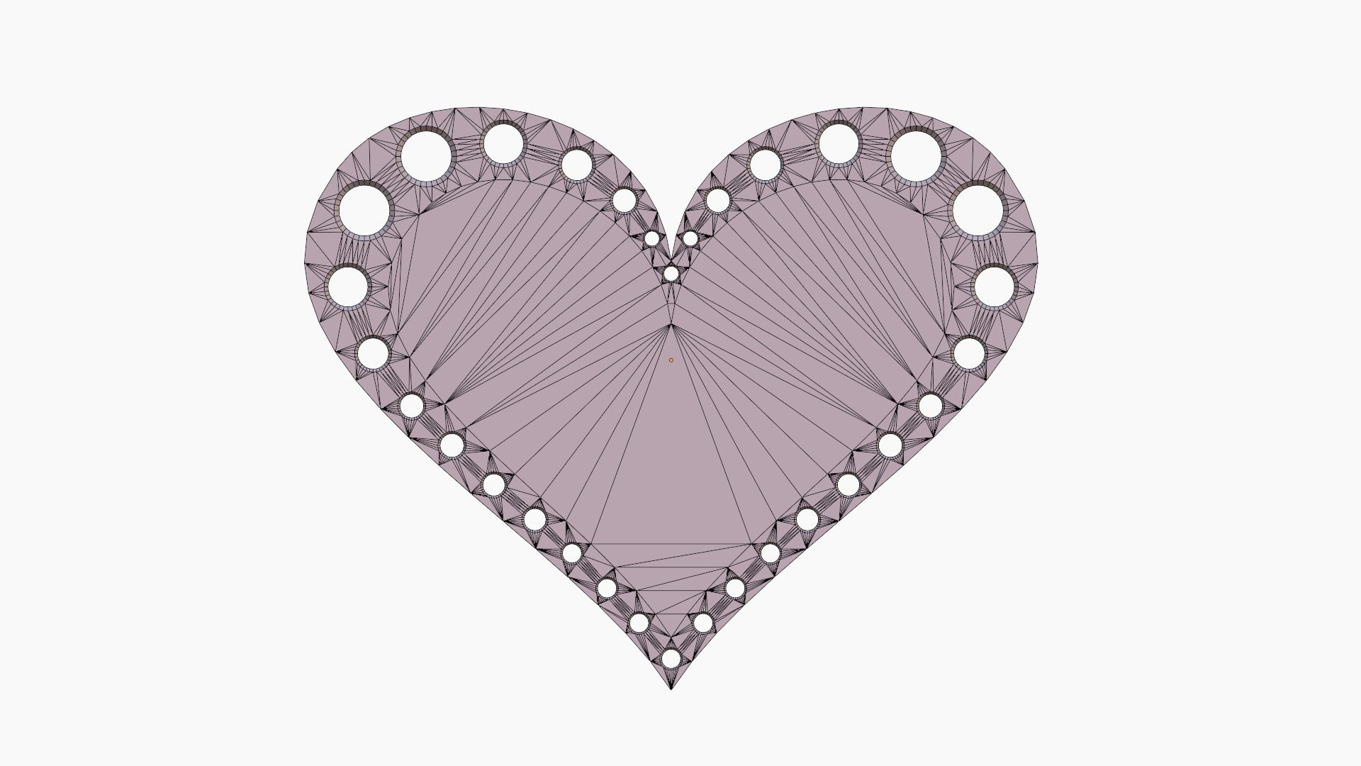 3D Heart with holes on edge - TurboSquid 1844668