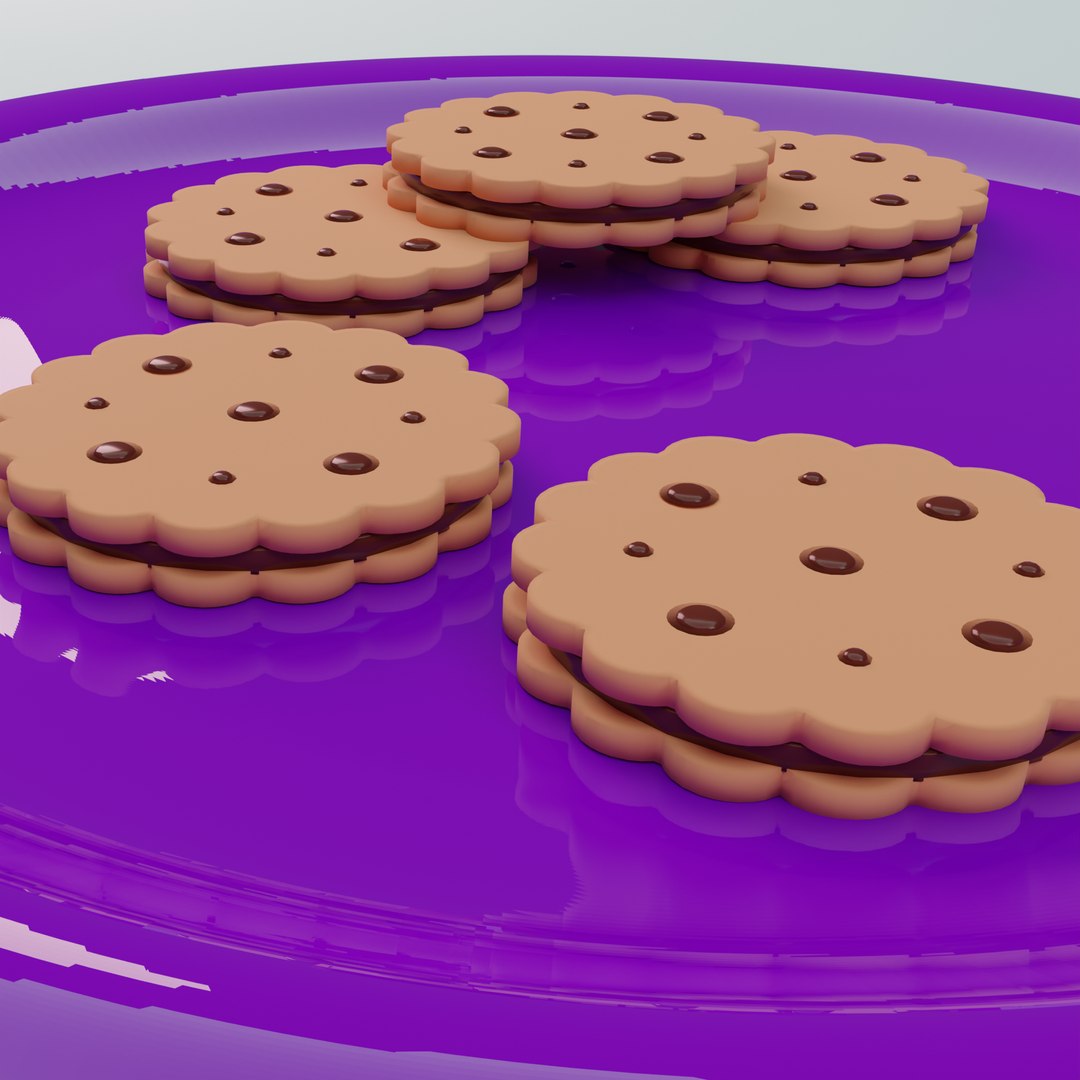 3D COOKIE BISCUIT - TurboSquid 1862338