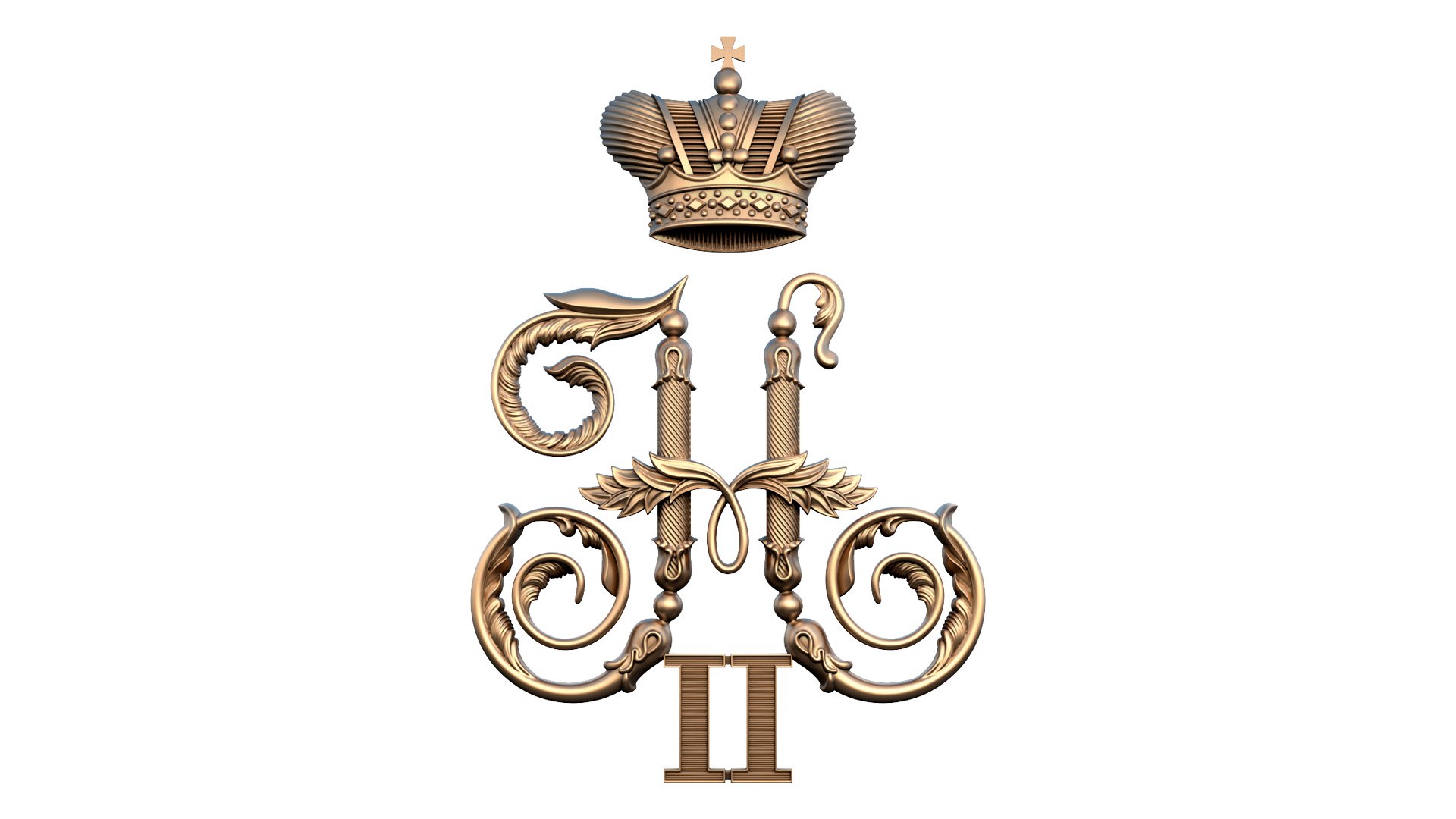 3D Model Monogram Nikolas II - TurboSquid 1821843