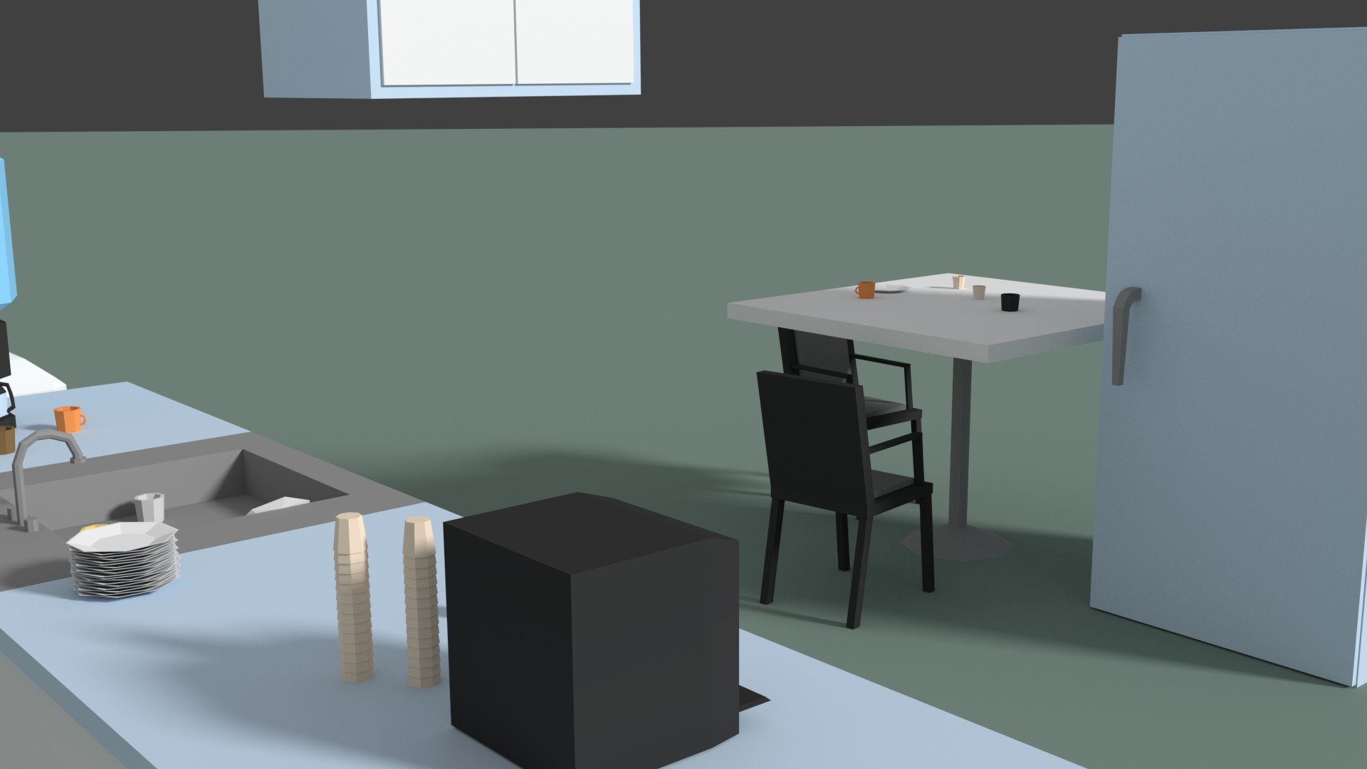 3D Kitchen Table Model - TurboSquid 1197502
