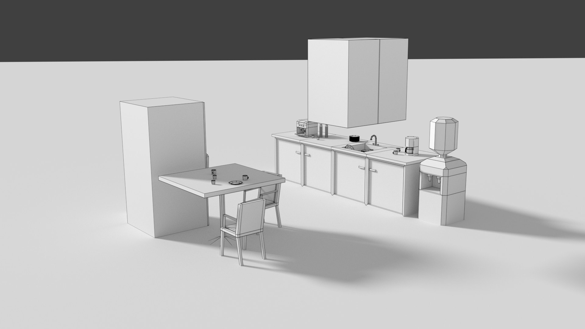3D Kitchen Table Model - TurboSquid 1197502