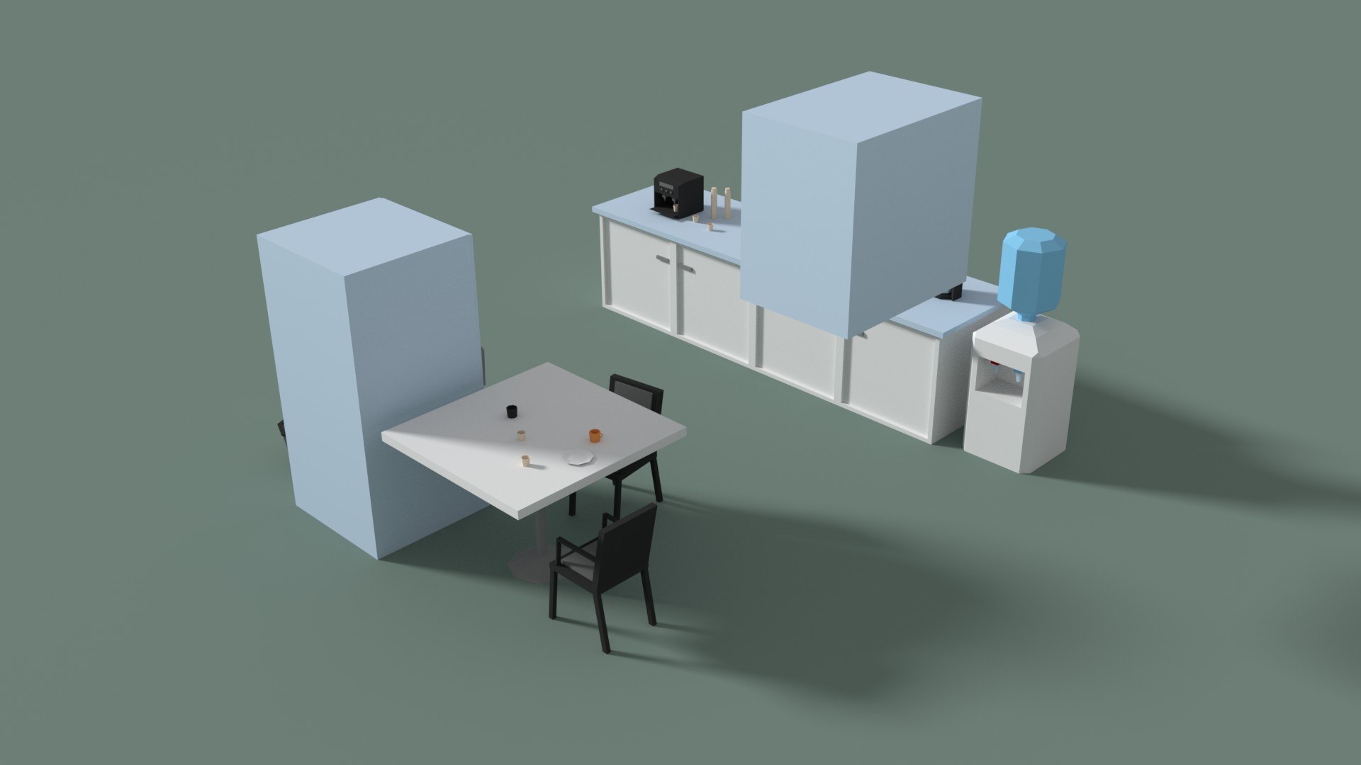 3D Kitchen Table Model - TurboSquid 1197502