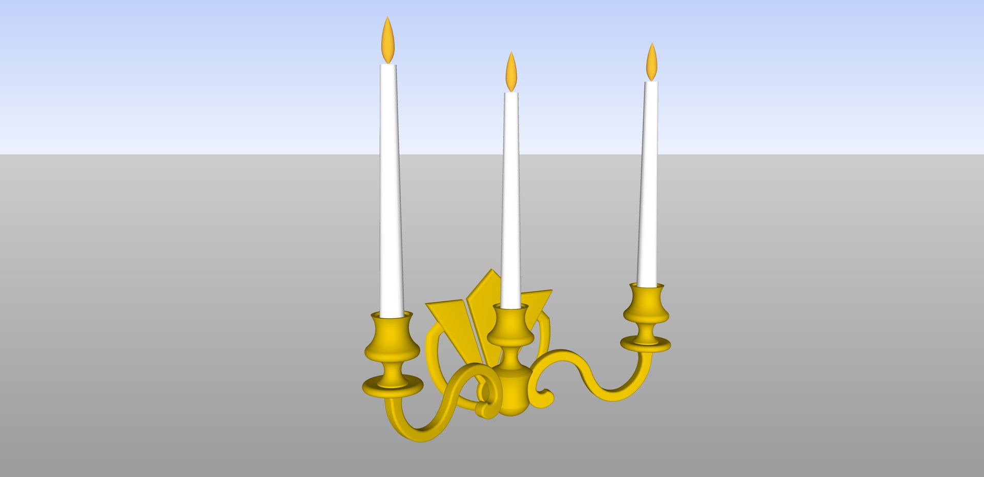 3d model candle holder