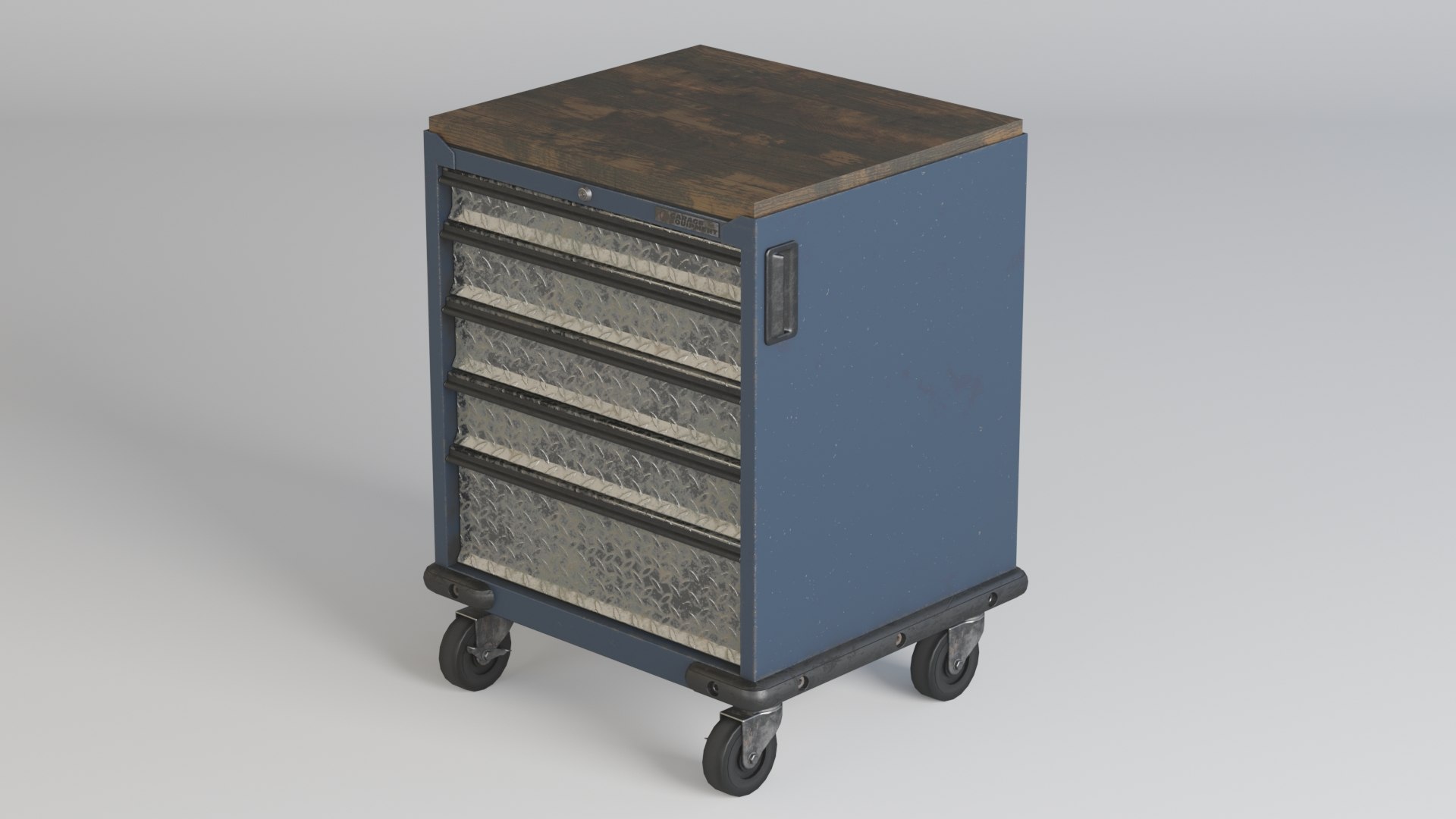 3D Model 5 Drawer Modular Tool Storage Cabinet 4 PBR - TurboSquid 1998389