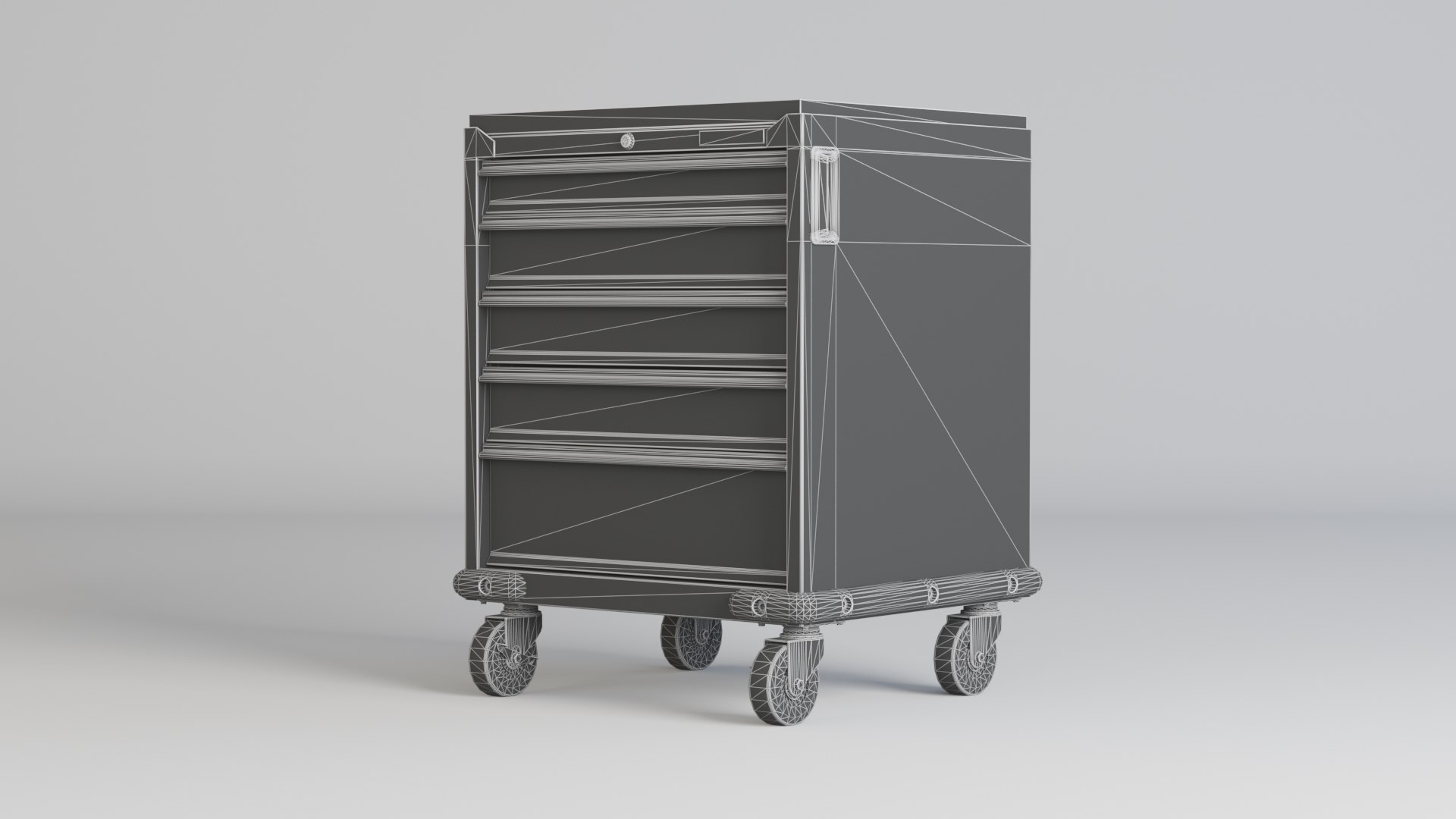 3D Model 5 Drawer Modular Tool Storage Cabinet 4 PBR - TurboSquid 1998389