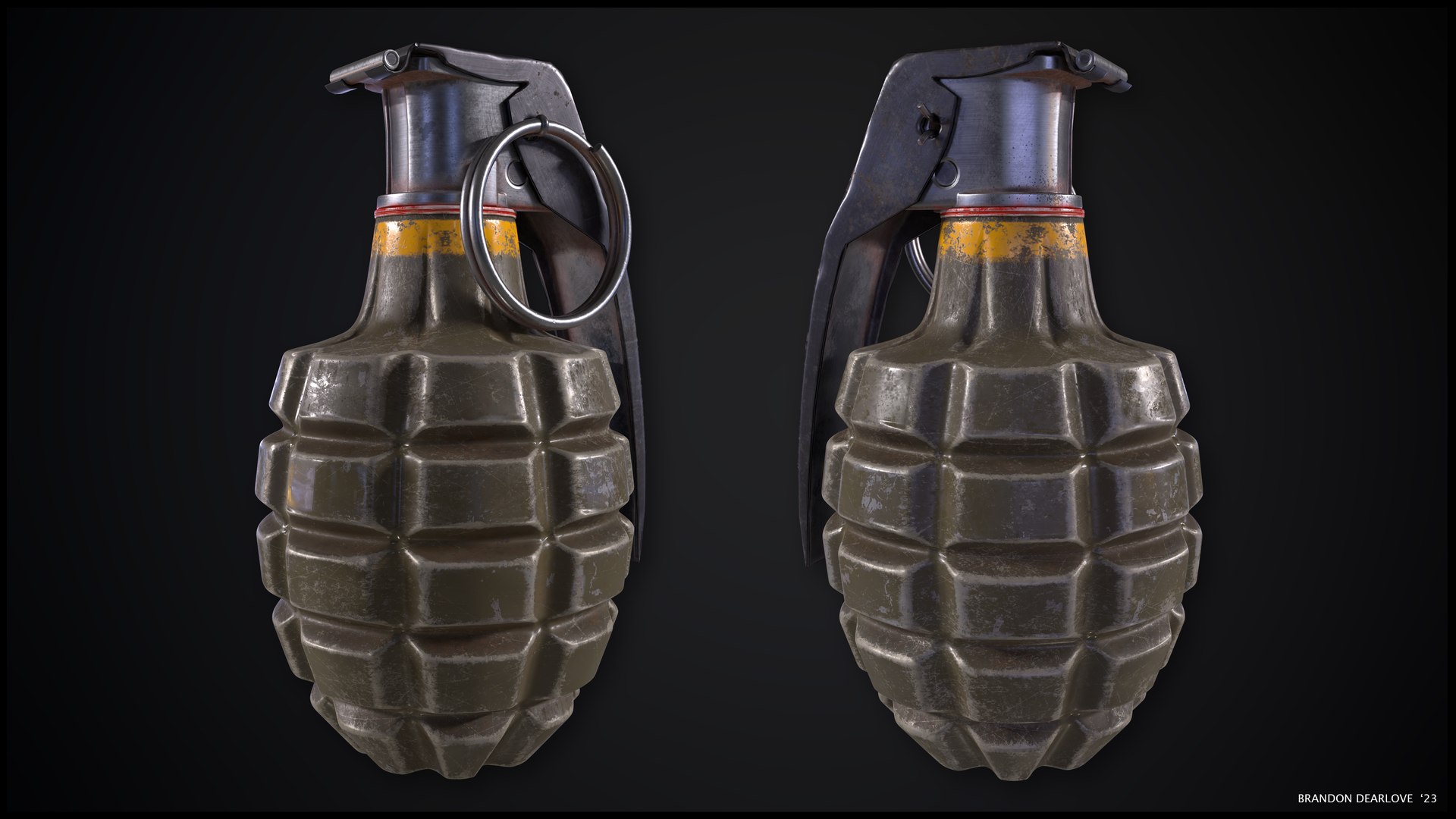Fragmentation Grenade 3D - TurboSquid 2050861