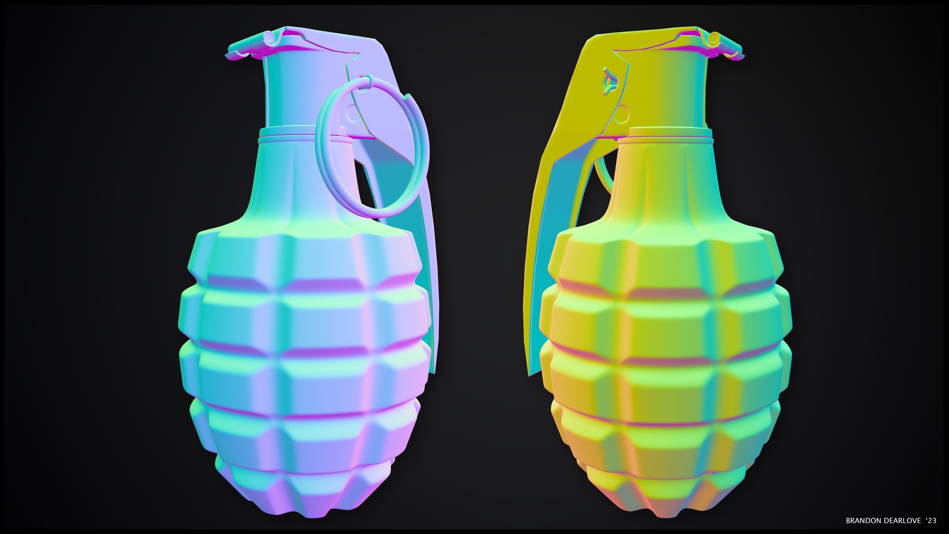 Fragmentation Grenade 3D - TurboSquid 2050861