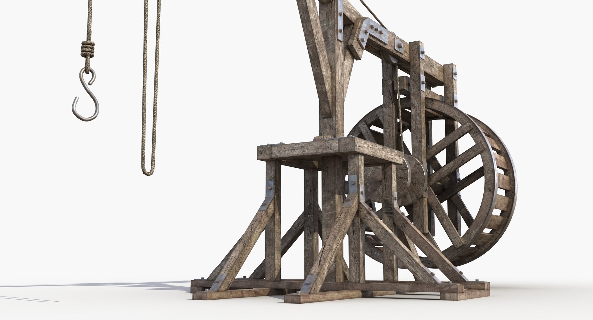 3D Wooden Crane 13 3D Model Model - TurboSquid 1900055