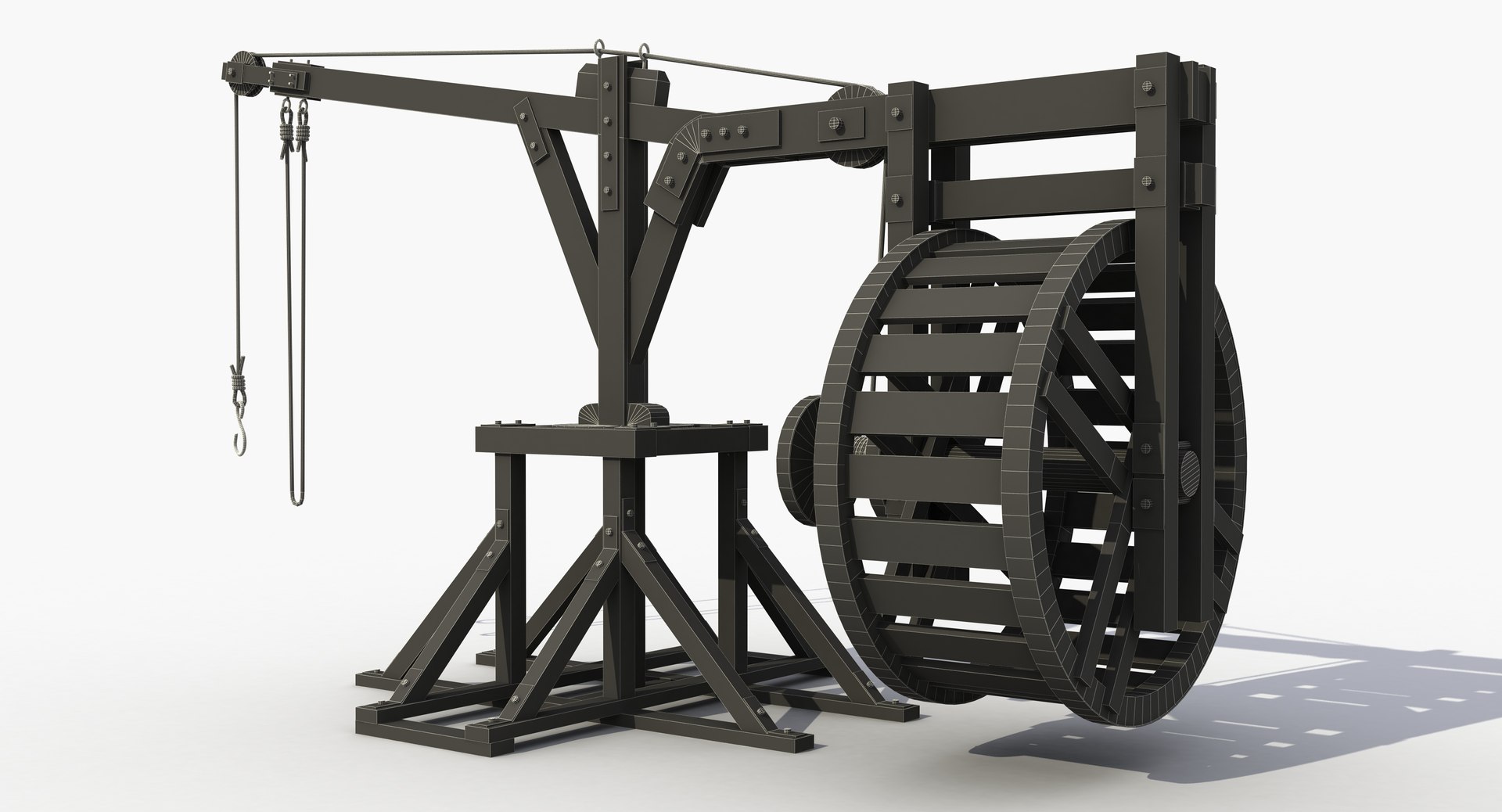 3D Wooden Crane 13 3D Model Model - TurboSquid 1900055