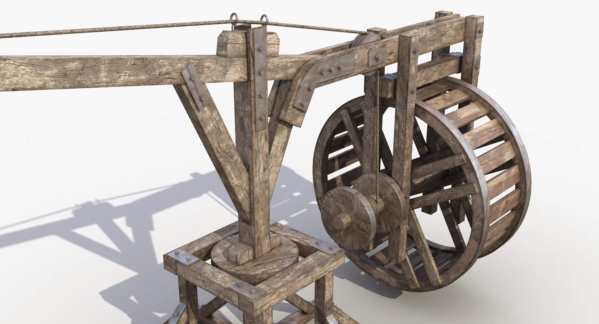 3D Wooden Crane 13 3D Model Model - TurboSquid 1900055