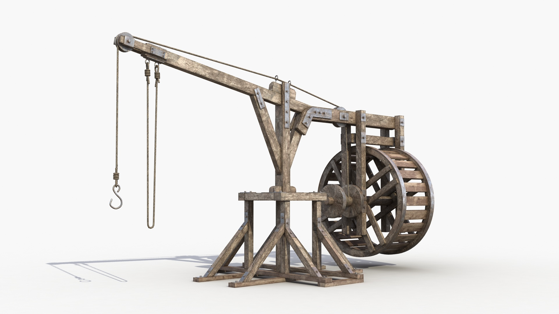 3D Wooden Crane 13 3D Model Model - TurboSquid 1900055
