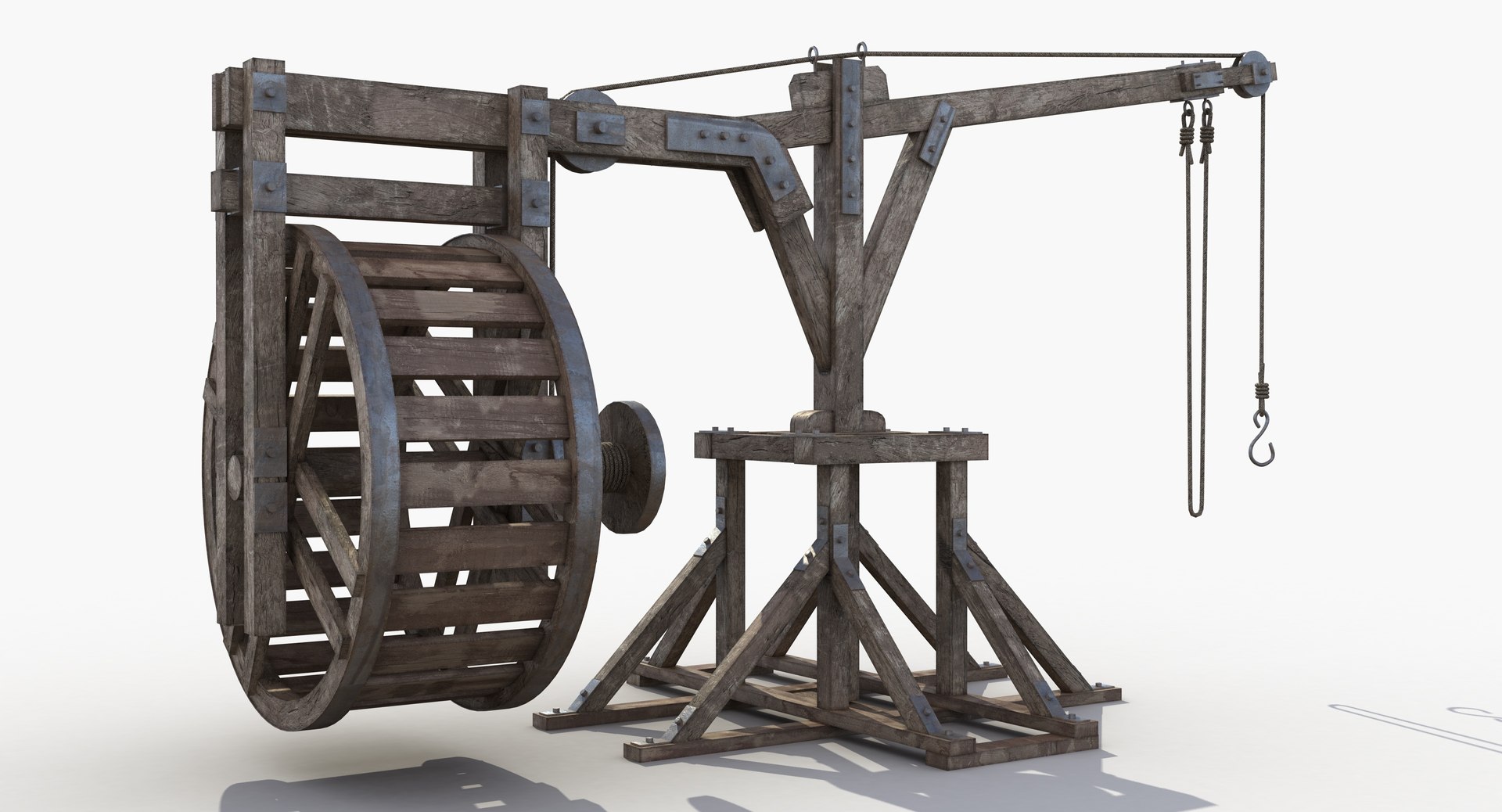 3D Wooden Crane 13 3D Model Model - TurboSquid 1900055