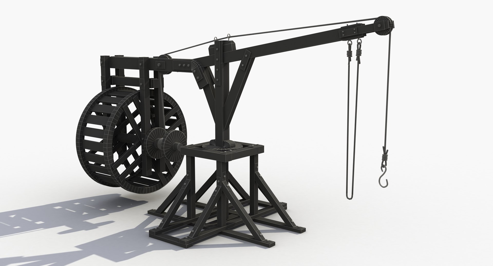3D Wooden Crane 13 3D Model Model - TurboSquid 1900055