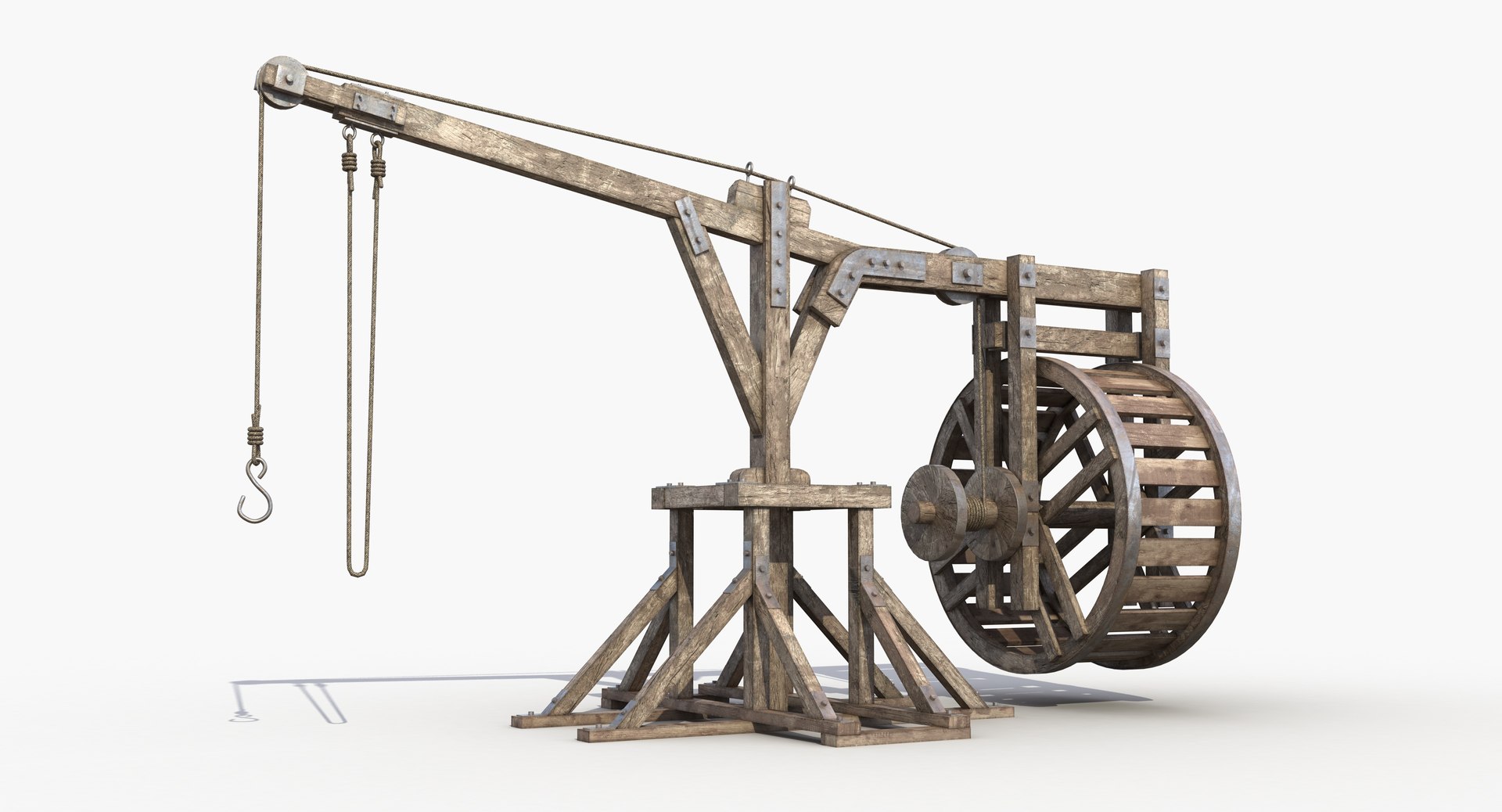 3D Wooden Crane 13 3D Model Model - TurboSquid 1900055