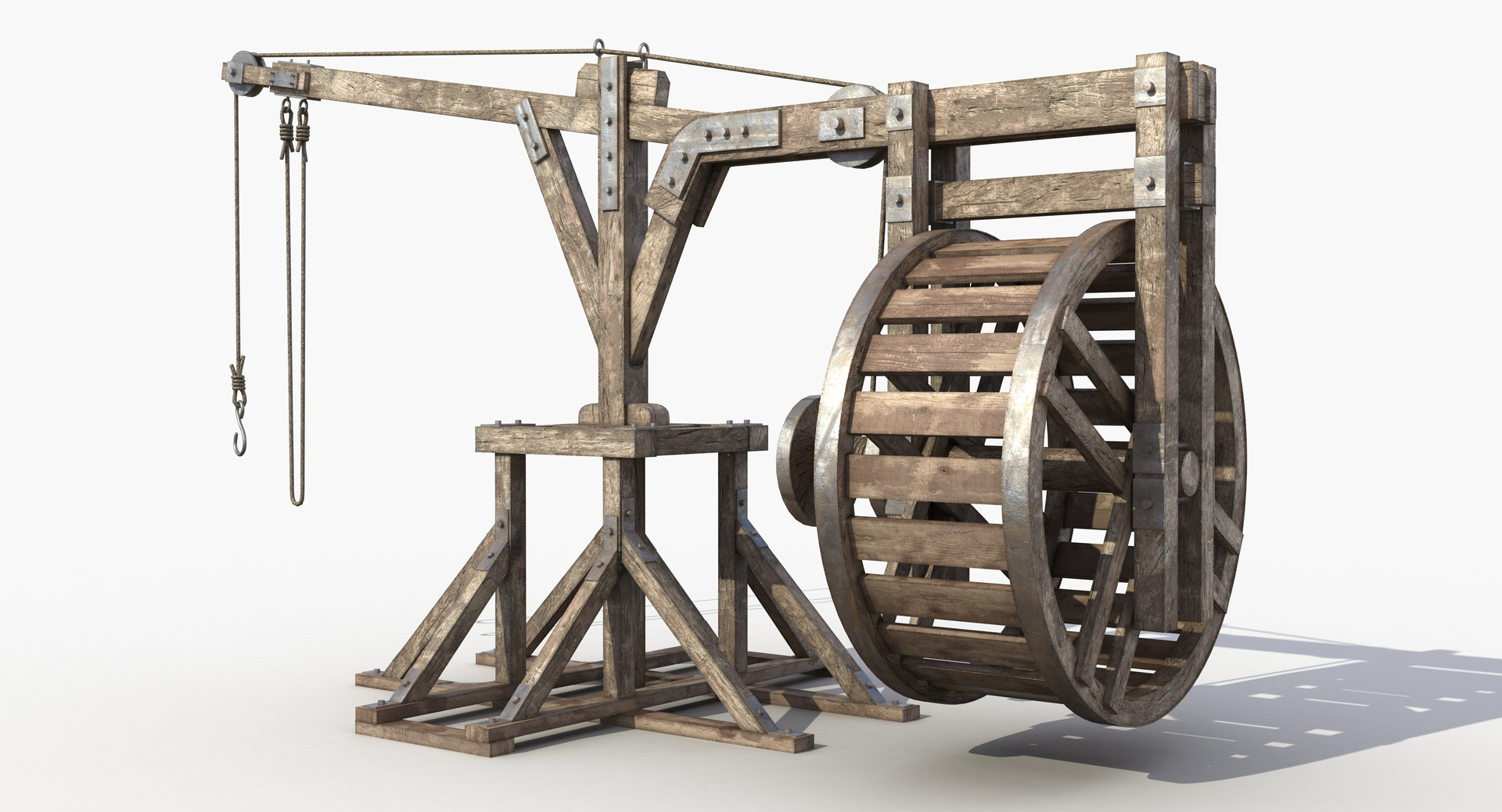 3D Wooden Crane 13 3D Model model - TurboSquid 1900055