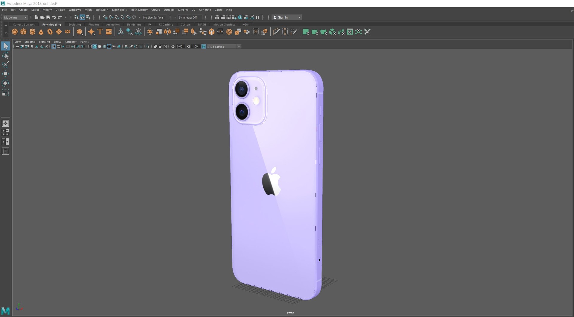 Apple IPhone 12 Purple 3D Model - TurboSquid 2045116