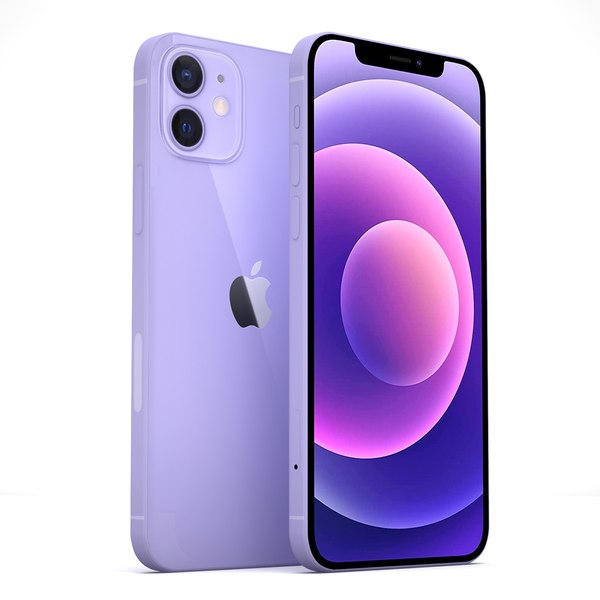 Apple iPhone 12 Purple 3D model - TurboSquid 2045116