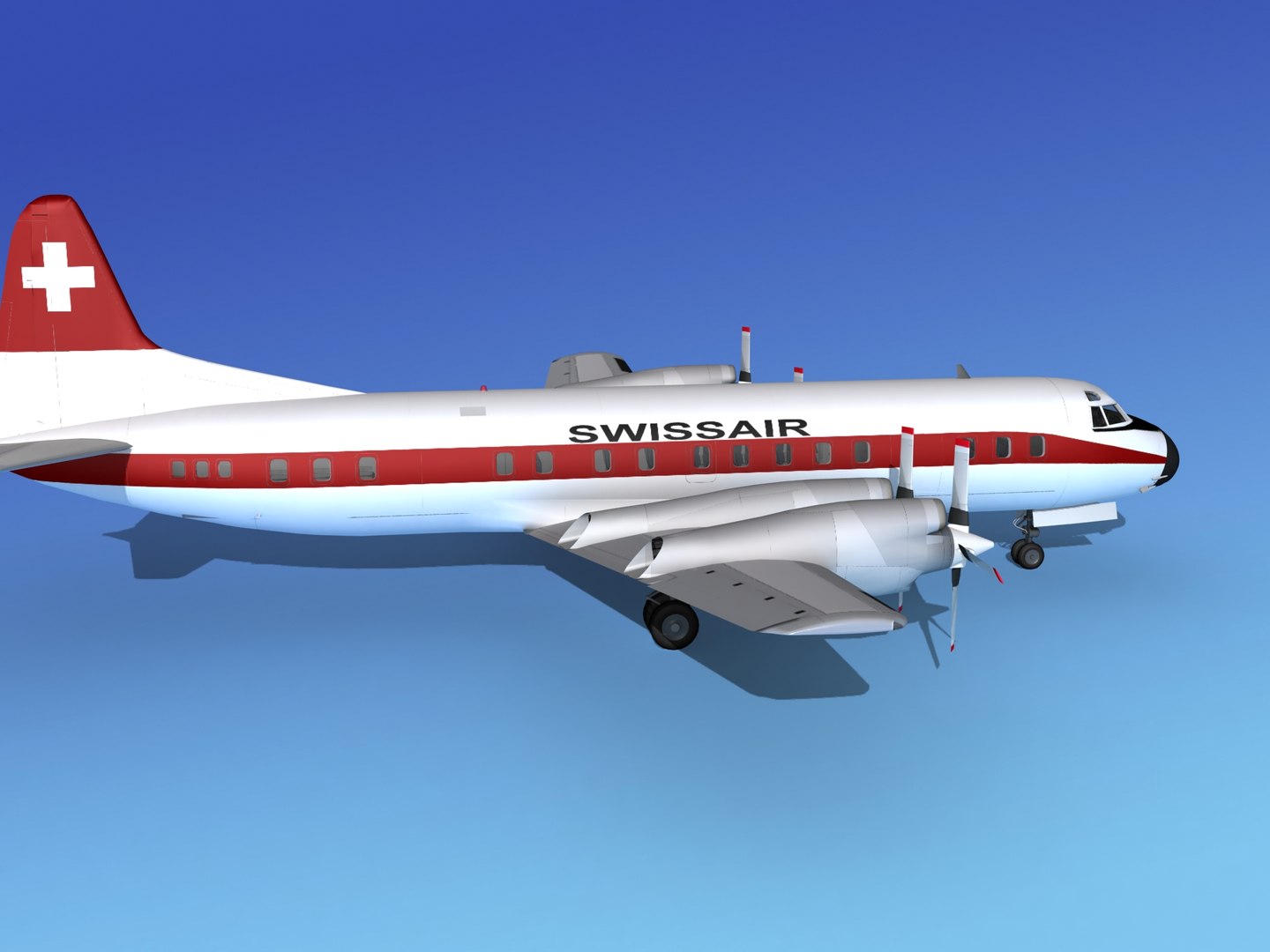 3d Model Propellers Electra Lockheed