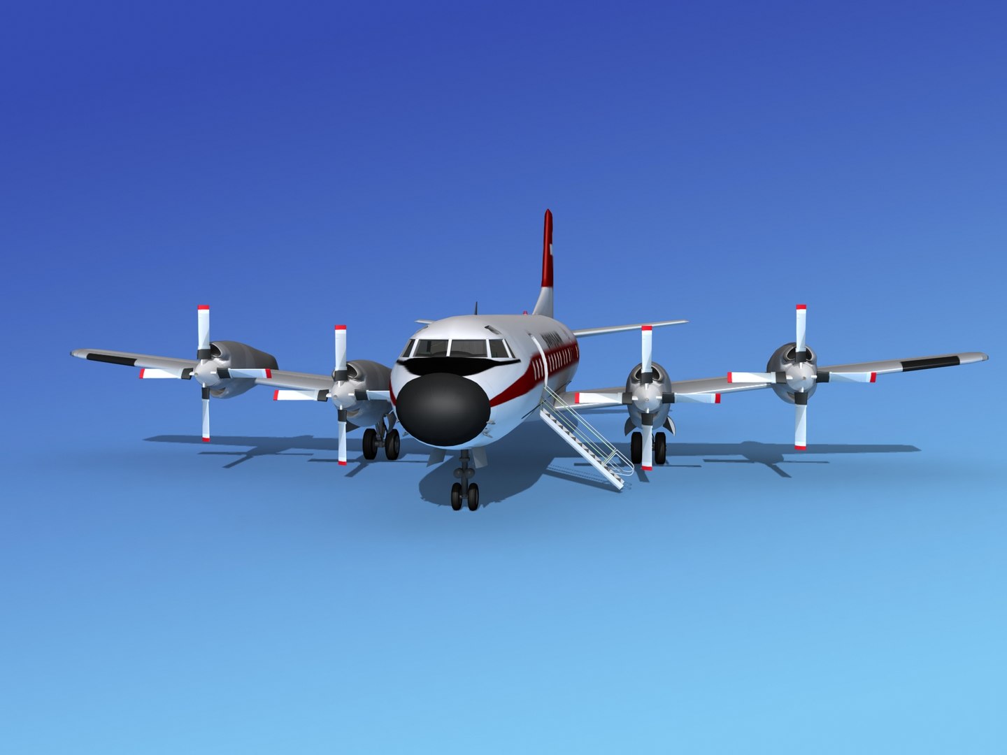 3d Model Propellers Electra Lockheed
