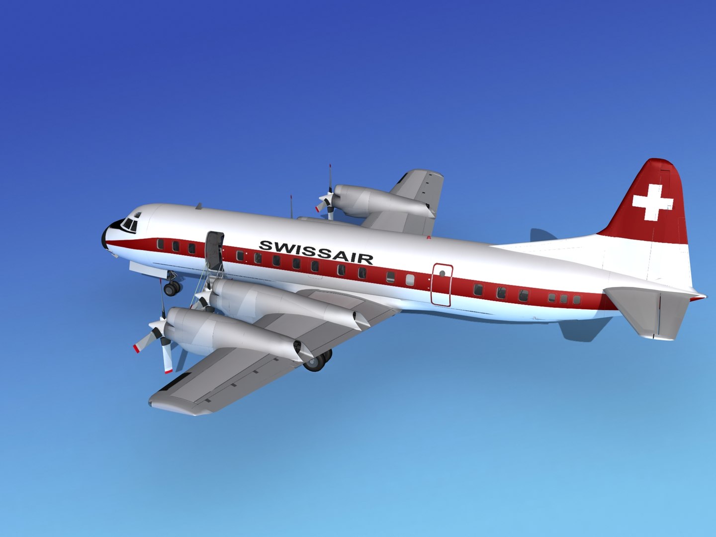 3d Model Propellers Electra Lockheed