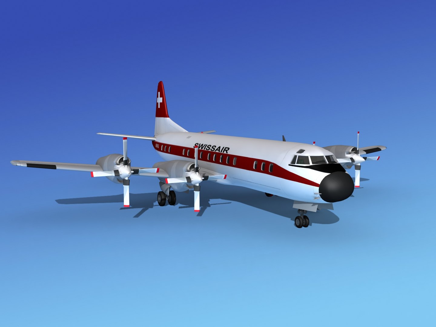 3d Model Propellers Electra Lockheed