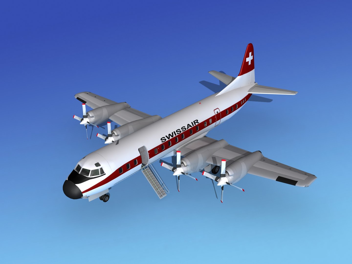 3d Model Propellers Electra Lockheed