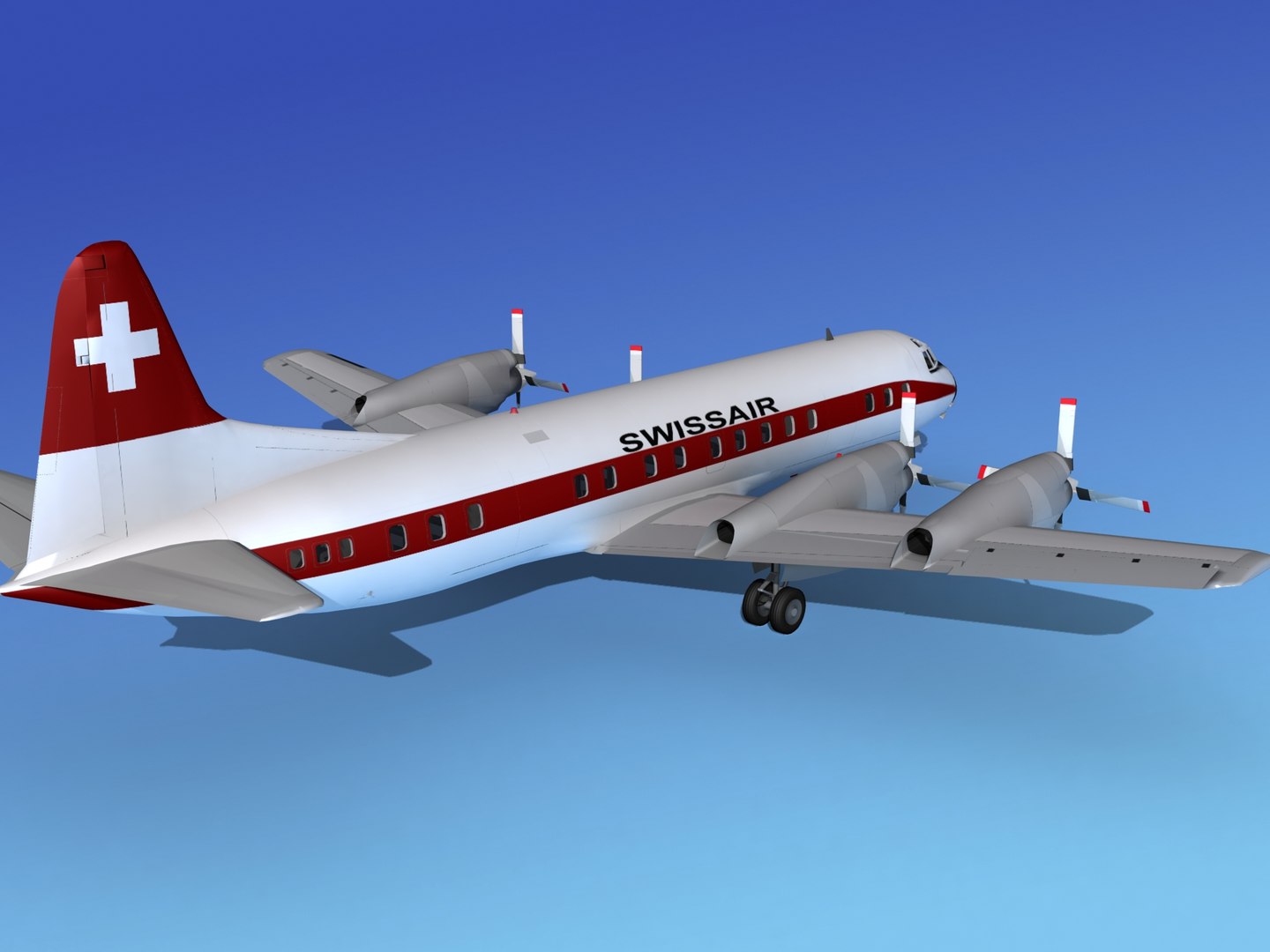 3d Model Propellers Electra Lockheed