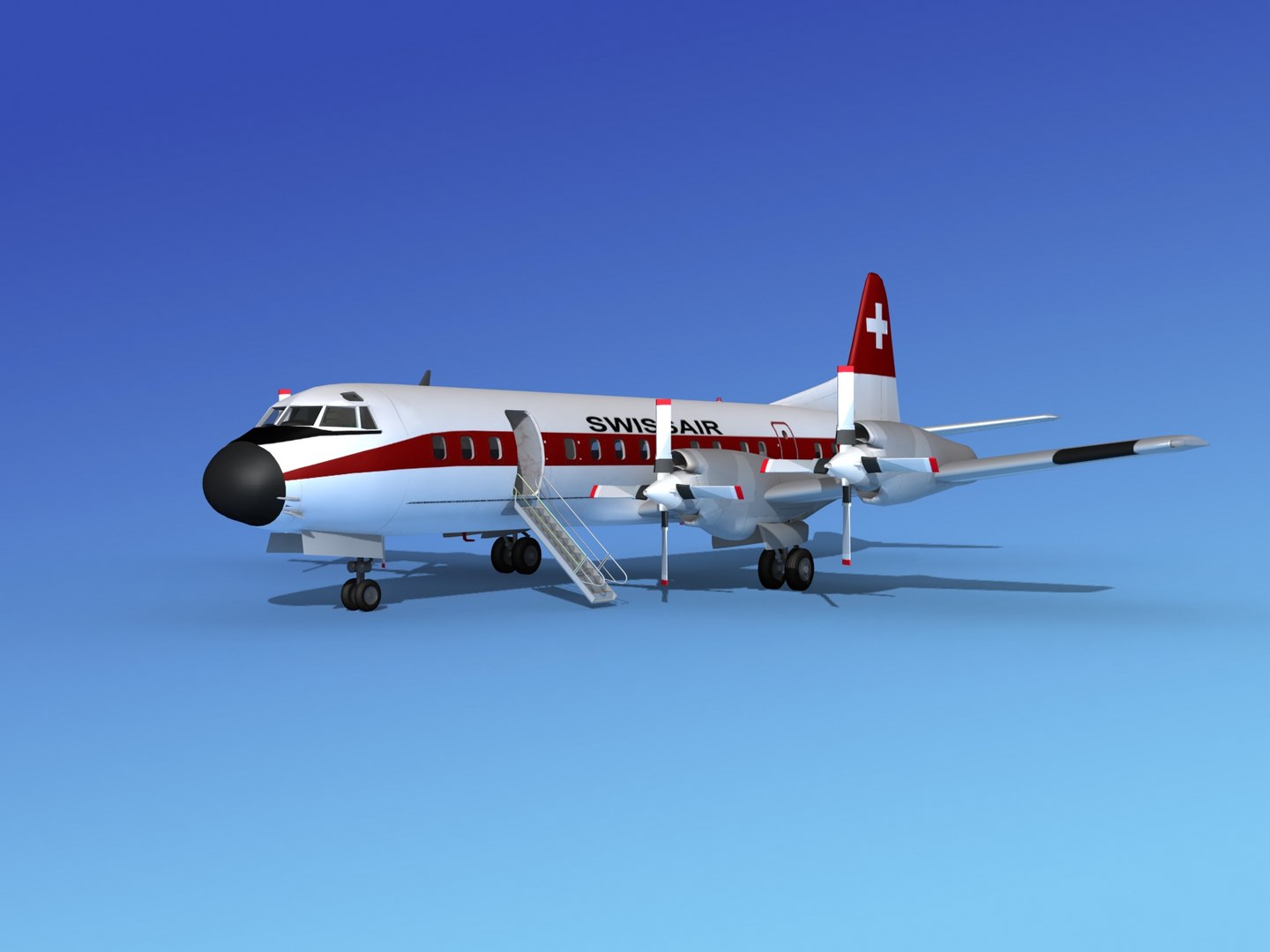 3d Model Propellers Electra Lockheed