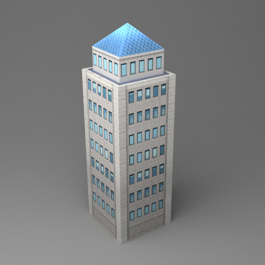 3d Set Skyscrapers Model