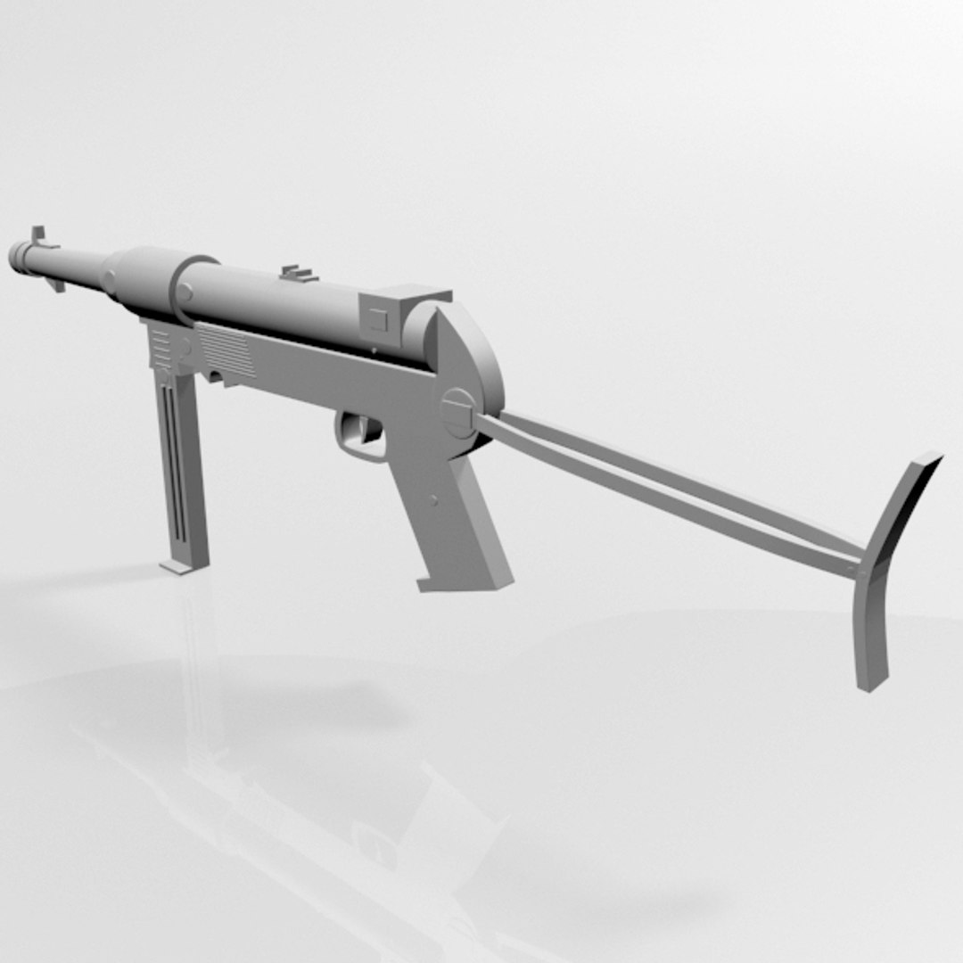 3D MP 40 Gun 01 - TurboSquid 1833032