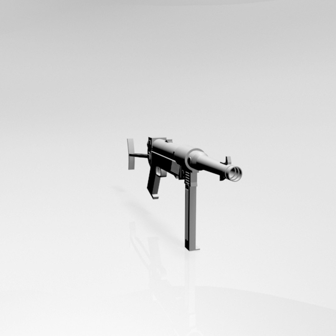 3D MP 40 Gun 01 - TurboSquid 1833032