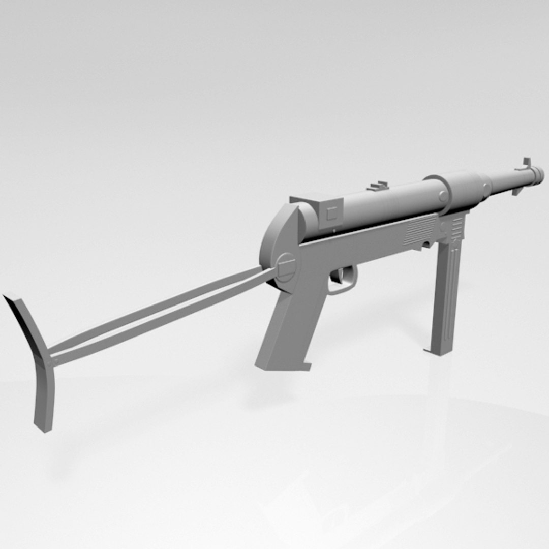 3D MP 40 Gun 01 - TurboSquid 1833032