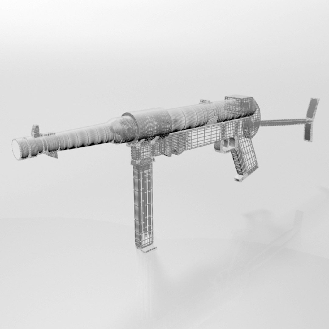 3D MP 40 Gun 01 - TurboSquid 1833032