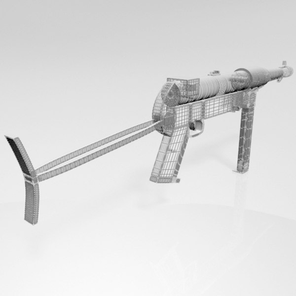 3D MP 40 Gun 01 - TurboSquid 1833032