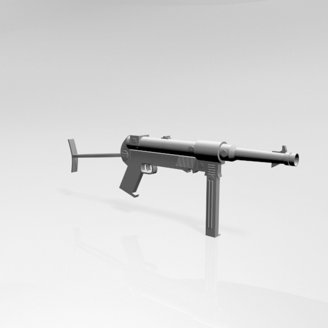 3D MP 40 Gun 01 - TurboSquid 1833032