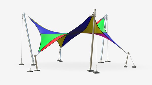 modelo 3d Estructuras Tensadas Diseño Moderno - TurboSquid 1917170