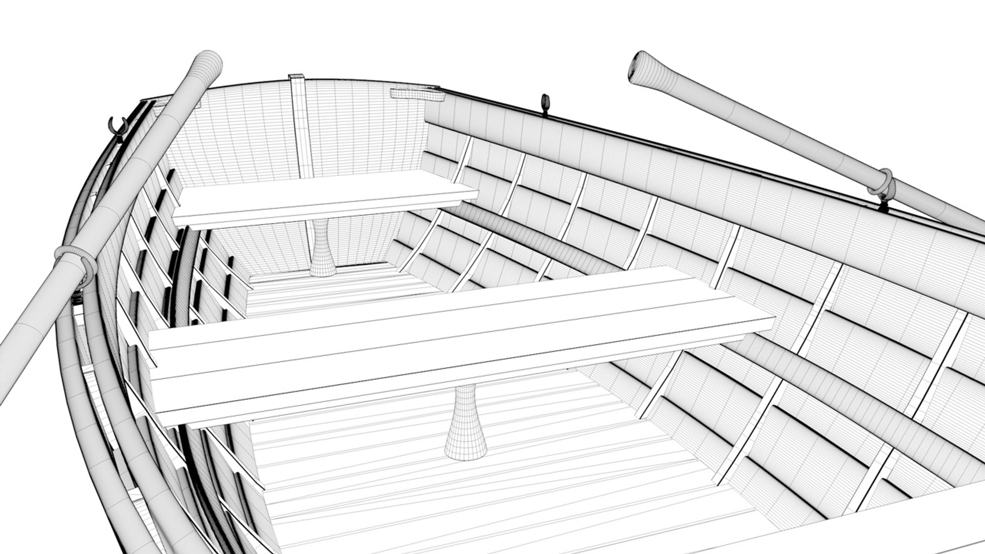 3d Modern Wooden Boat