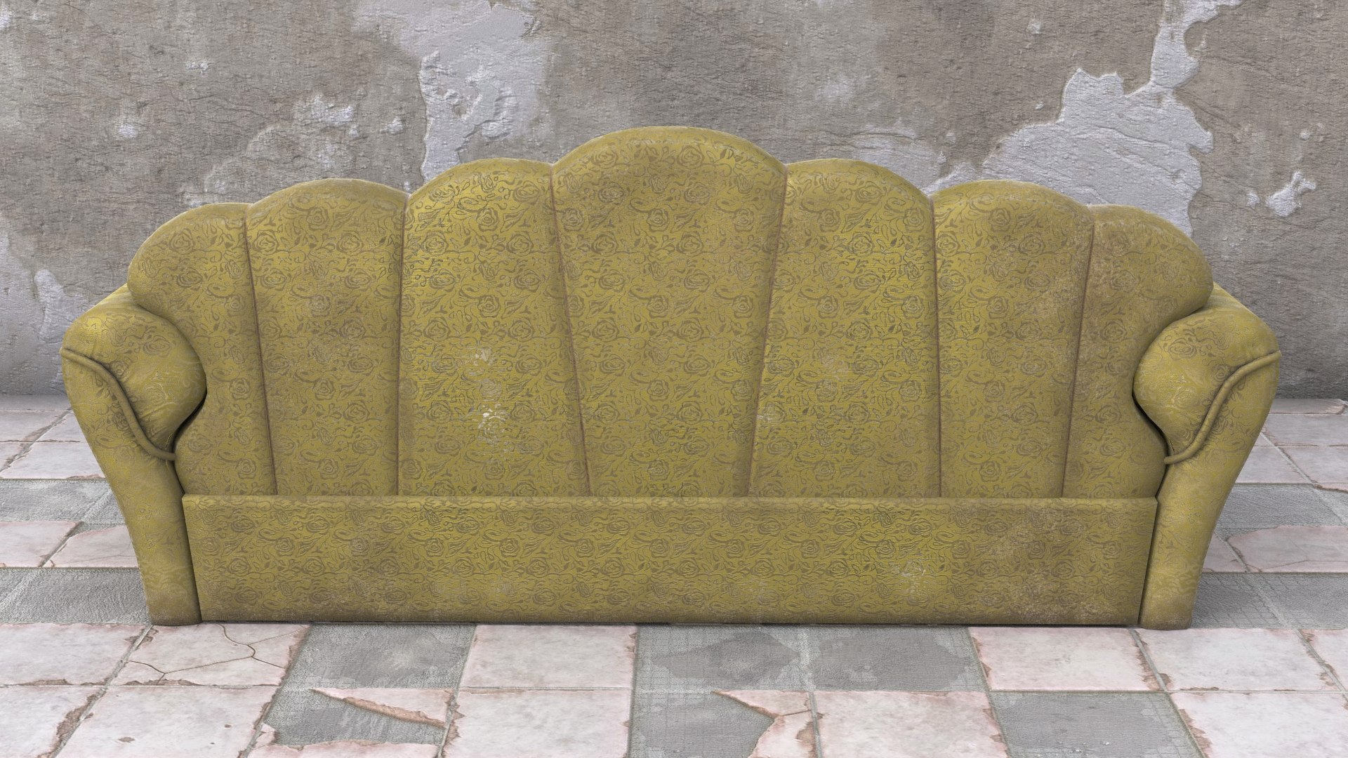 3D Model Old Sofa - TurboSquid 1509114