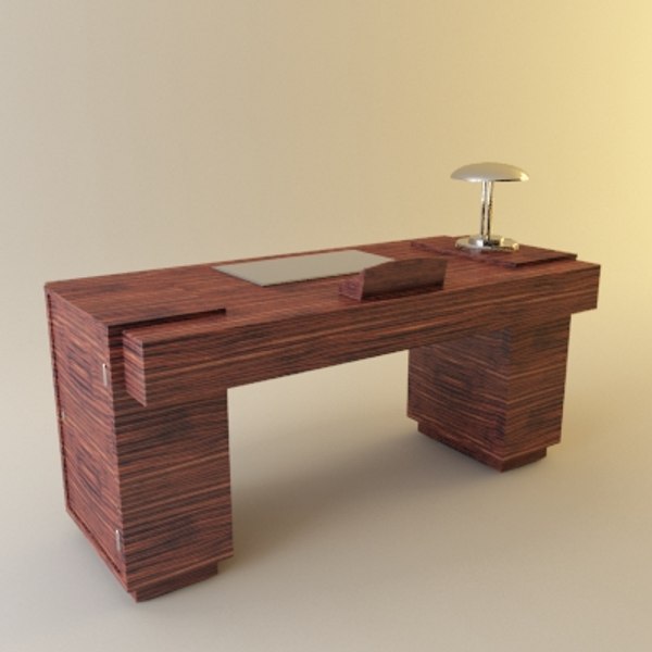 3d desk lamp deco model