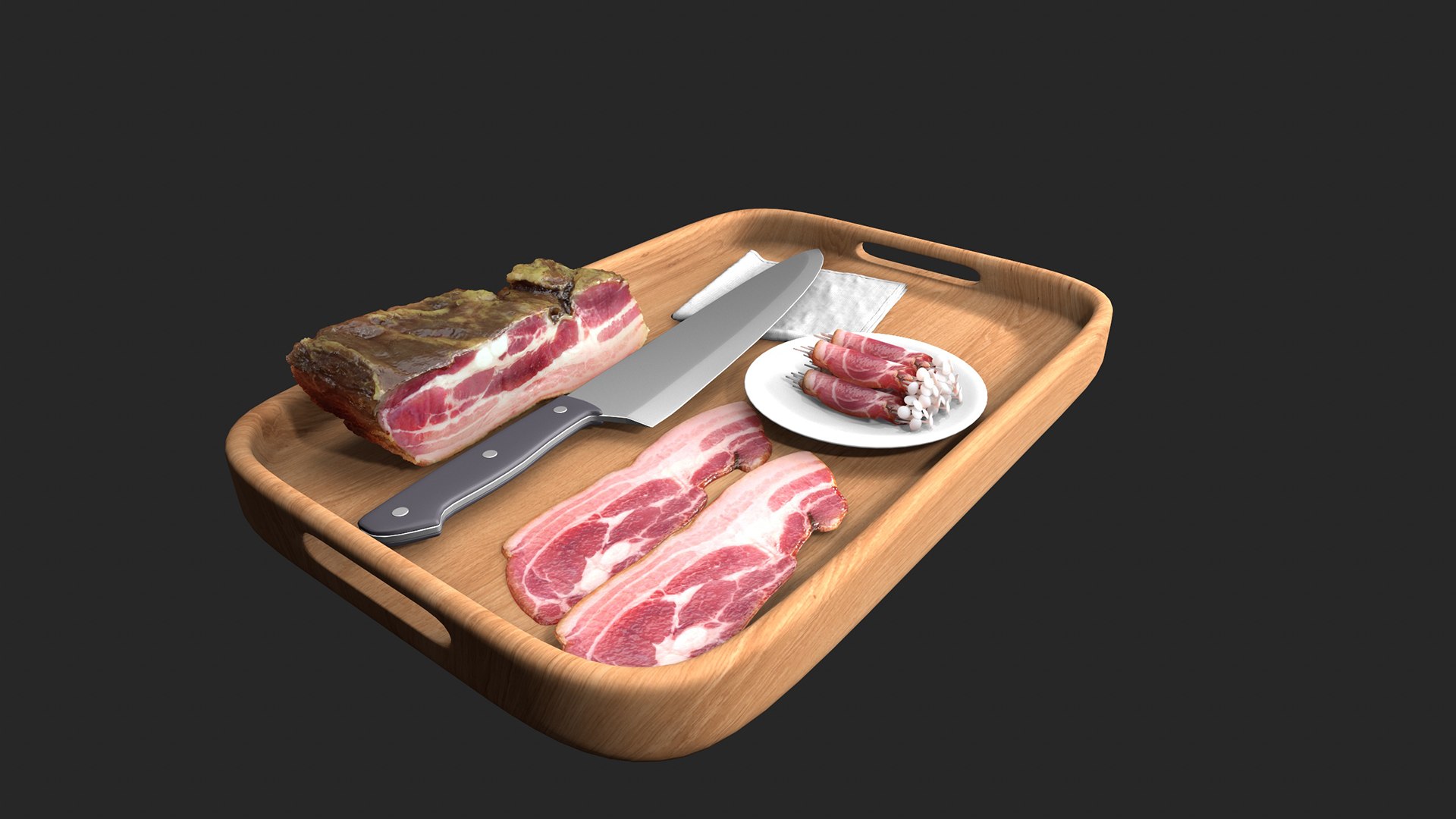 Bacon Food 3D - TurboSquid 2195738