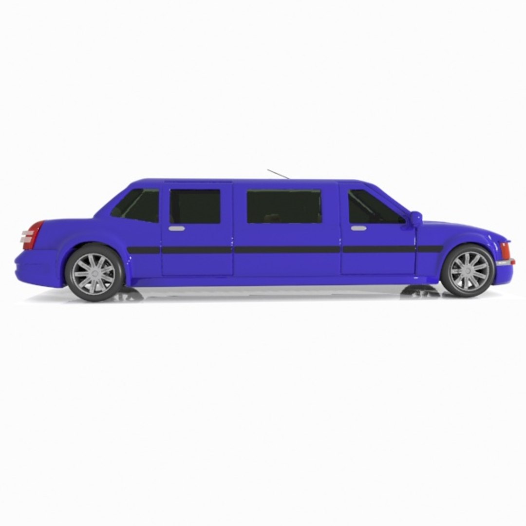 3d limousine limo toon model