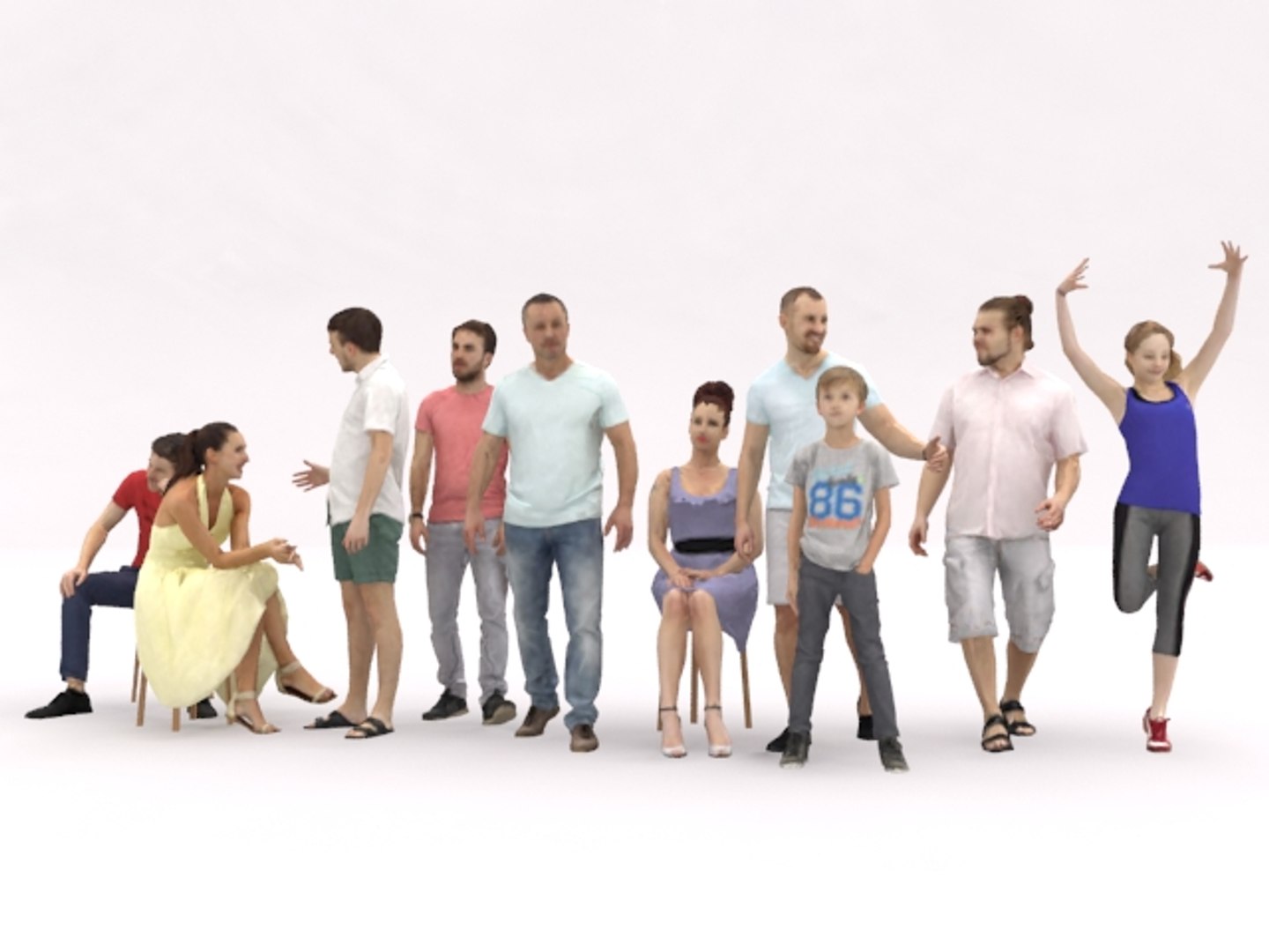 Scanned people casual model - TurboSquid 1463470