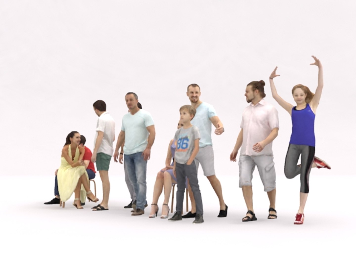 Scanned people casual model - TurboSquid 1463470