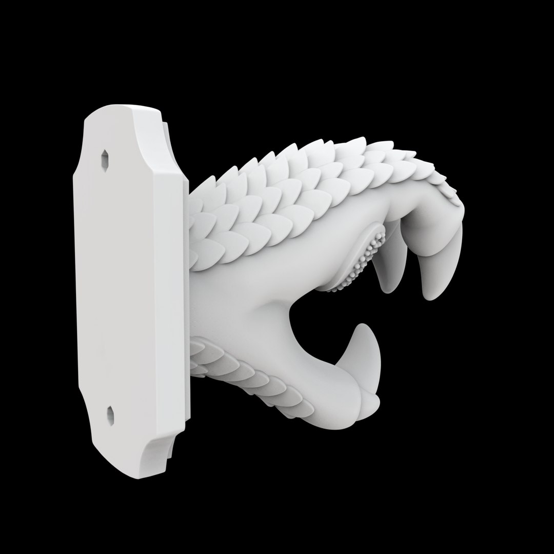Dragon Claw Wall Hook 3D Print Model Model - TurboSquid 2485627