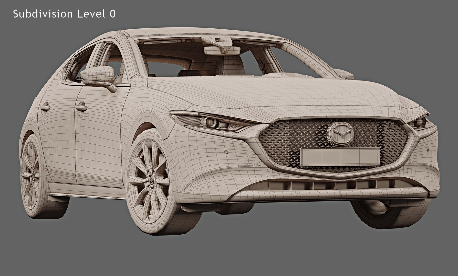 3D 2019 Mazda 3 Hatchback Model - TurboSquid 1400138