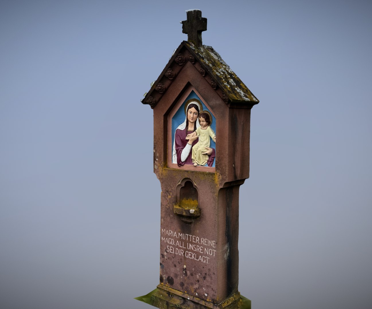 Small Christian Oratory With Cross Mary And Jesus 3D Model - TurboSquid ...