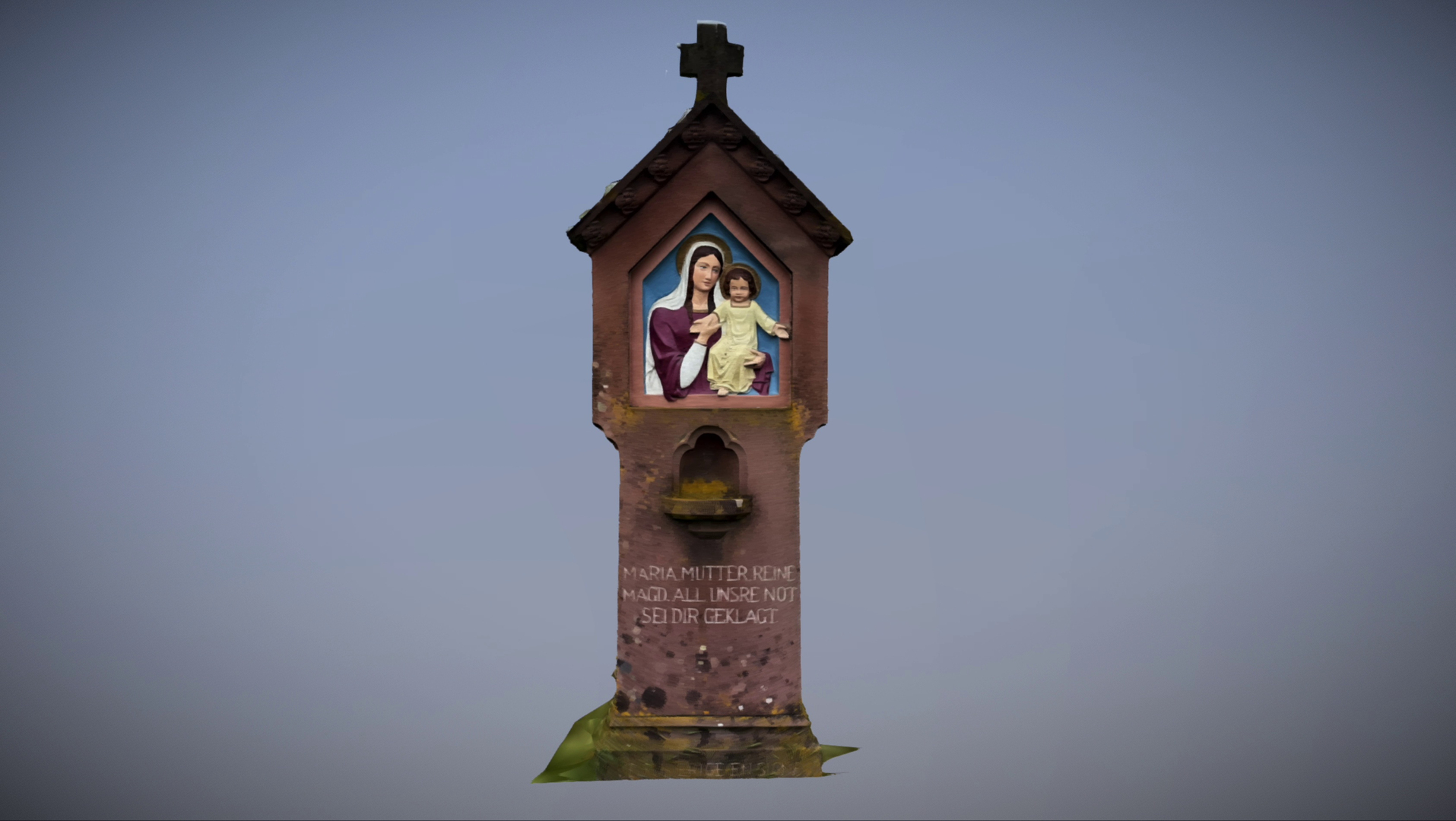 Small Christian Oratory With Cross Mary And Jesus 3D Model - TurboSquid ...