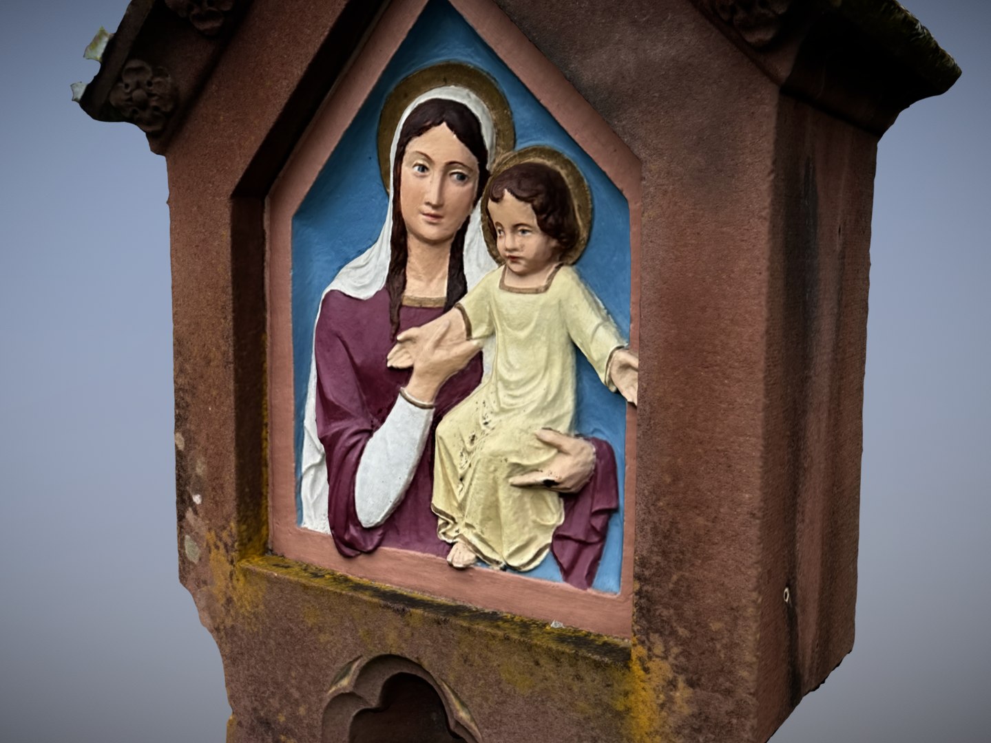 Small Christian Oratory With Cross Mary And Jesus 3D Model - TurboSquid ...