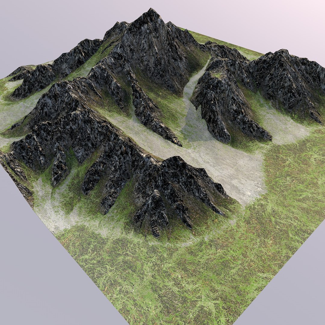 3d 3ds Mountain Terrain